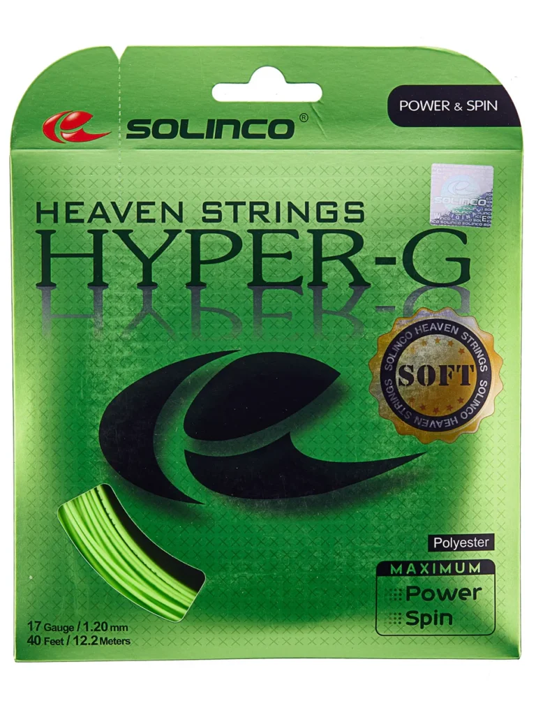 Solinco Hyper G Soft Green Tennis String Cut from reel- 17 Gauge (12m ...