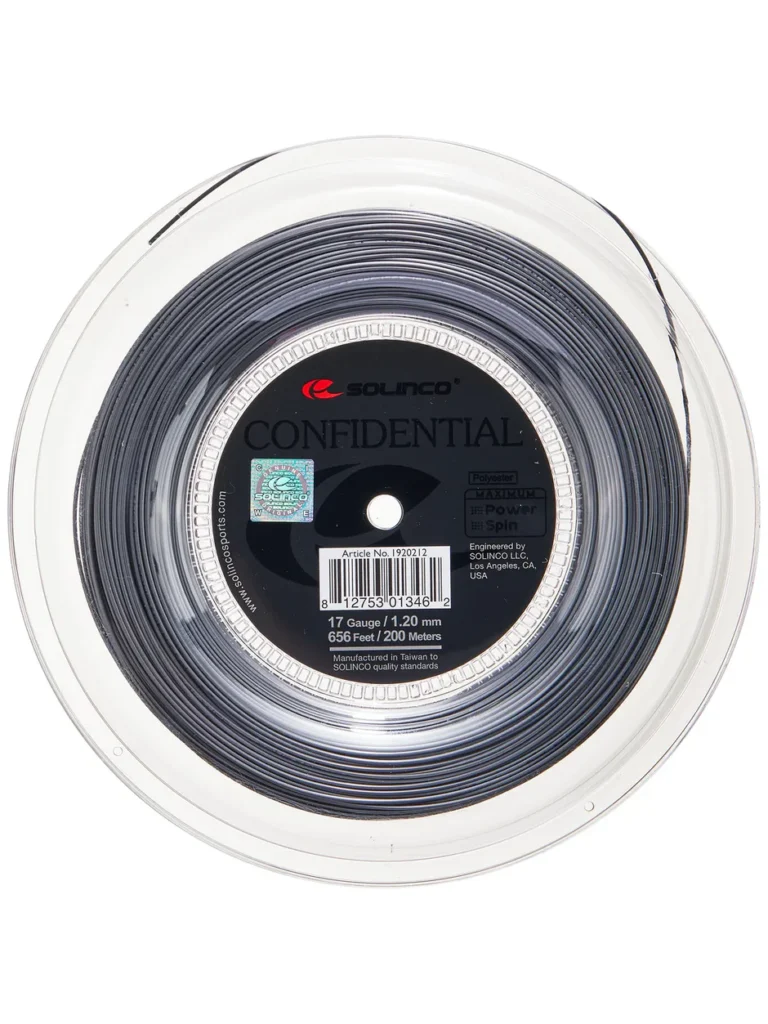 Solinco Confidential Tennis String Reel – 17 Gauge (200m, 1.20mm ...